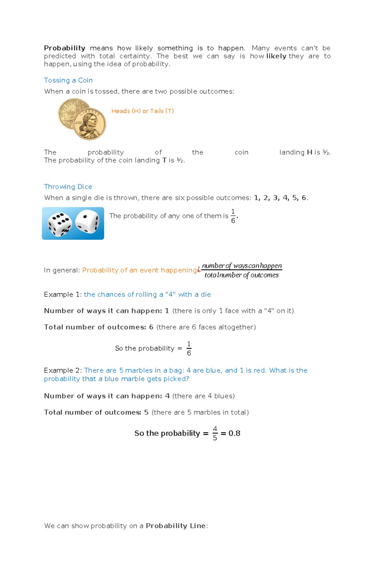 Probability Concepts and Examples: Understanding Likelihood - Studocu