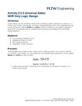 PLTW Introduction To Engineering Design - CTE - Standard - Studocu