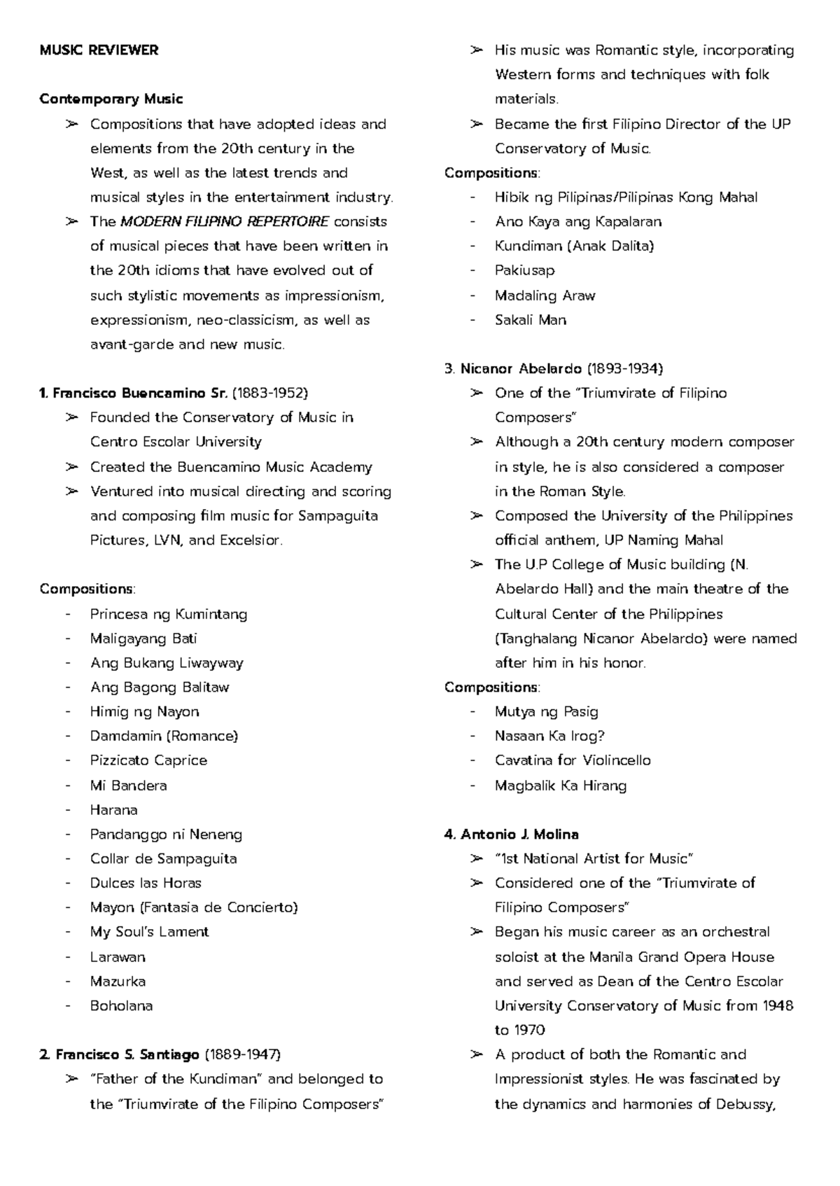music reviewer grade 10 - MUSIC REVIEWER Contemporary Music ...