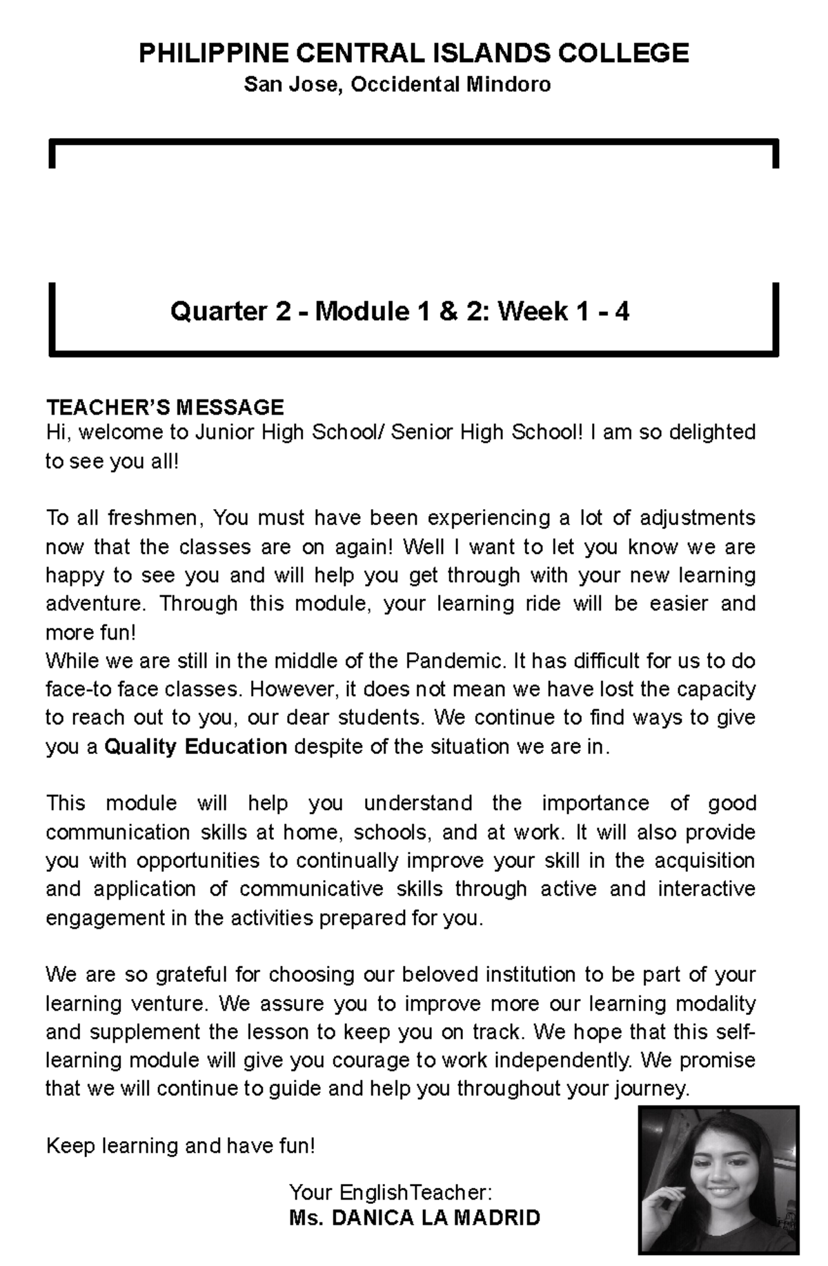 English 10 Q2 WEEK 1 4 - 2004 - ENGLISH 10 Quarter 2 - Module 1 & 2 ...