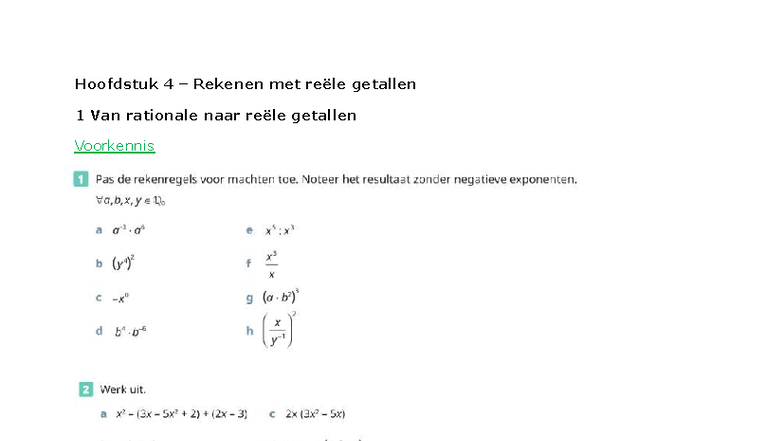Theoriebundel - Hoofdstuk 4: Rekenen met Reële Getallen en ...