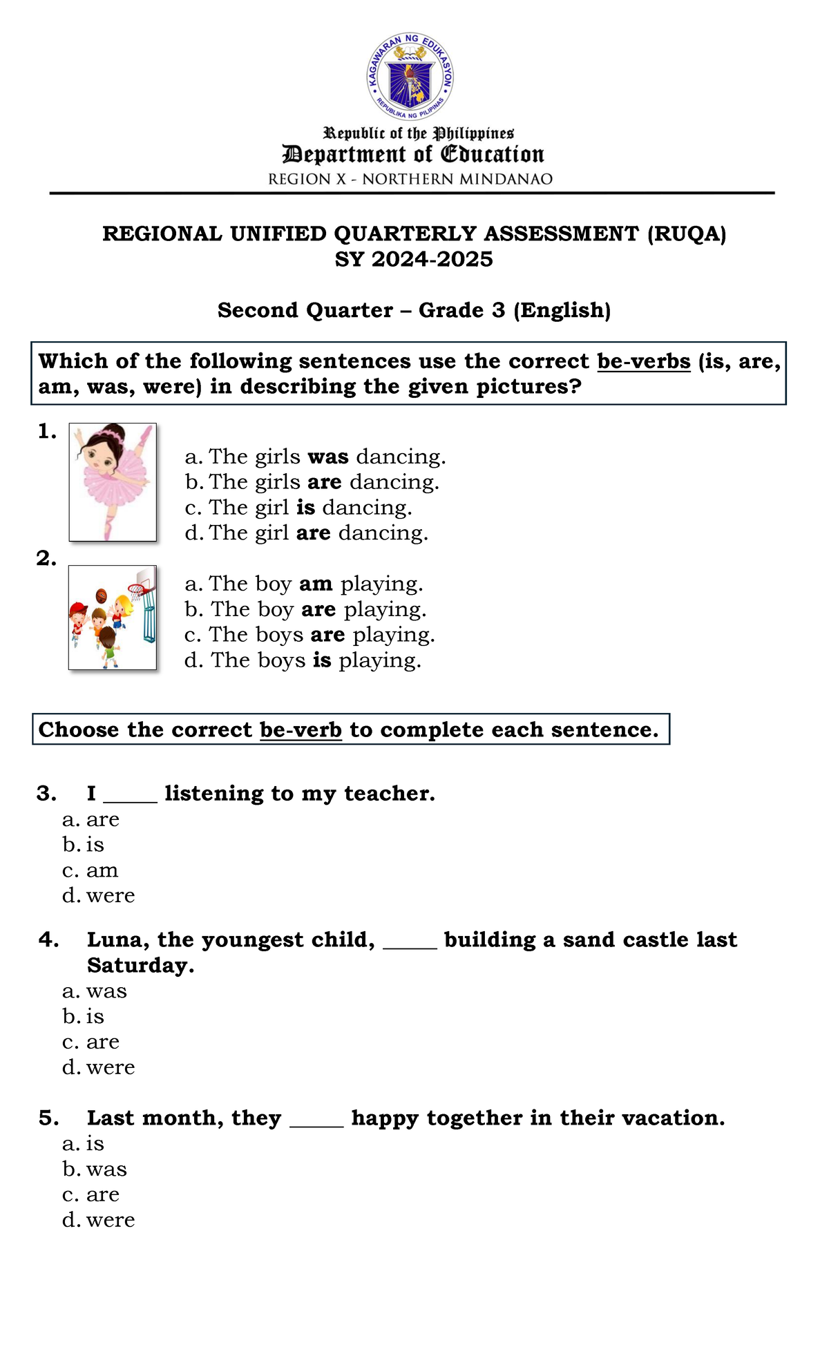 english 3- final - REGIONAL UNIFIED QUARTERLY ASSESSMENT (RUQA) SY 2024 ...