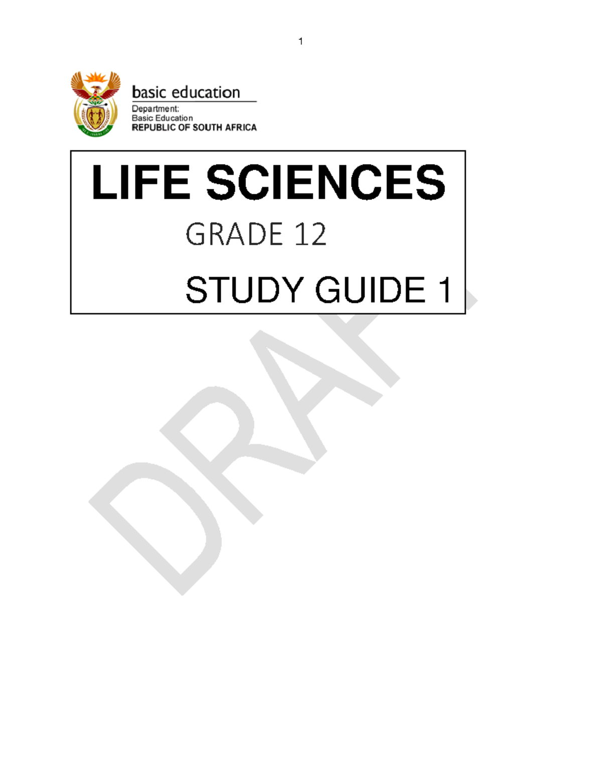 DNA and Meiosis Grade 12 Study Guide for Term 1 Exam - Studocu