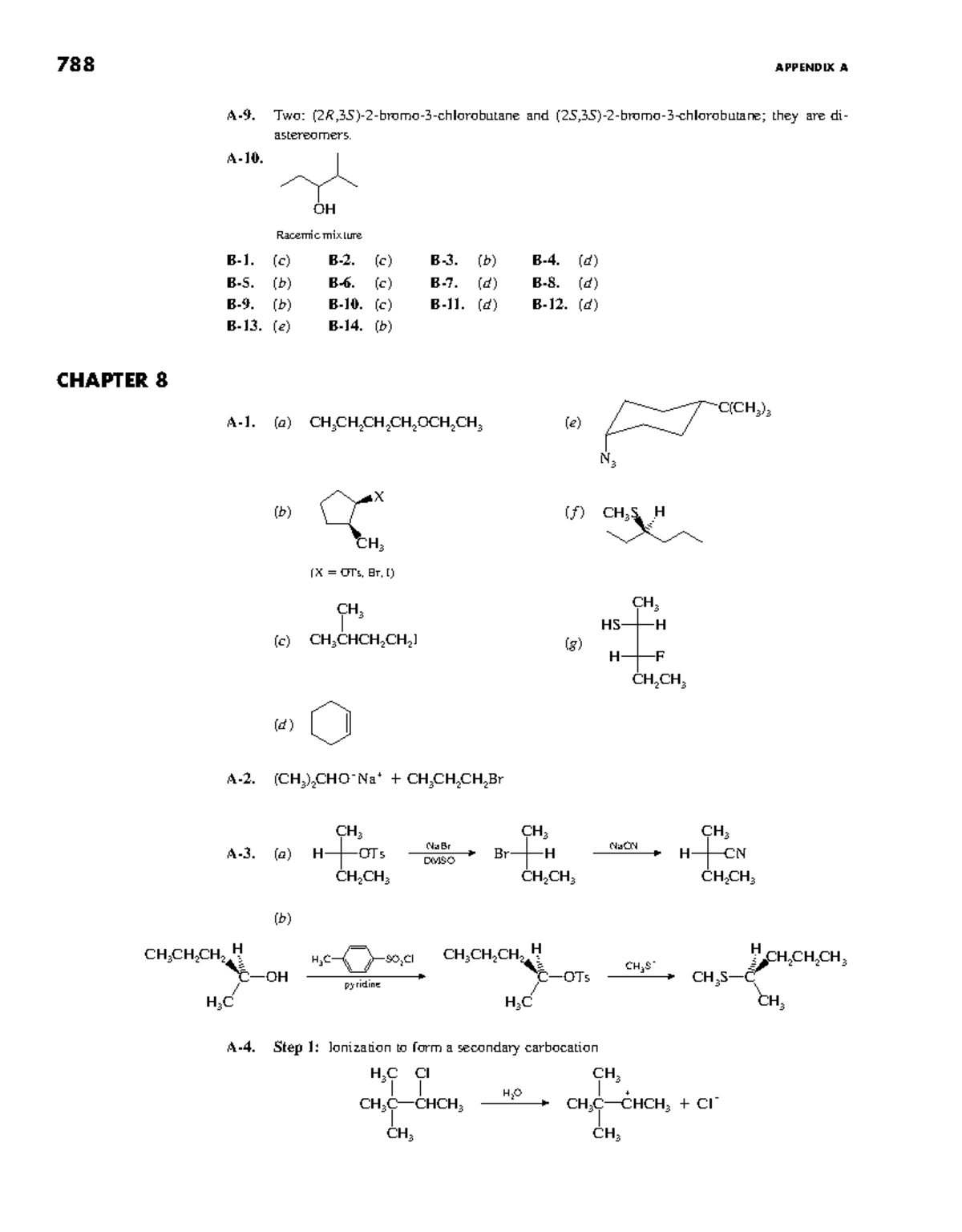 Organic Chemistry 4th Ed: Chapter 8 Solutions (788) - Studocu