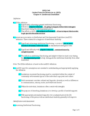 Chapter 2 Guided Notes for Heward et al. (2022) - SPED 240 Guided Notes ...