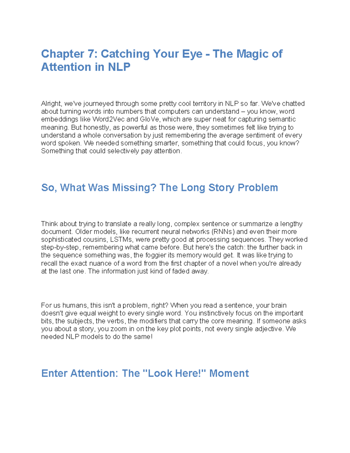 Chapter 7: The Power of Attention in NLP (NLP 101) - Studocu
