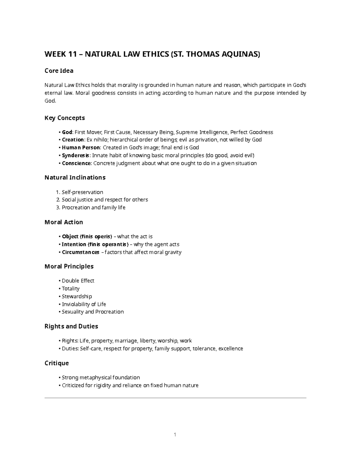 Ethics Review for Finals: Natural Law, Duty, Utilitarianism, Justice ...