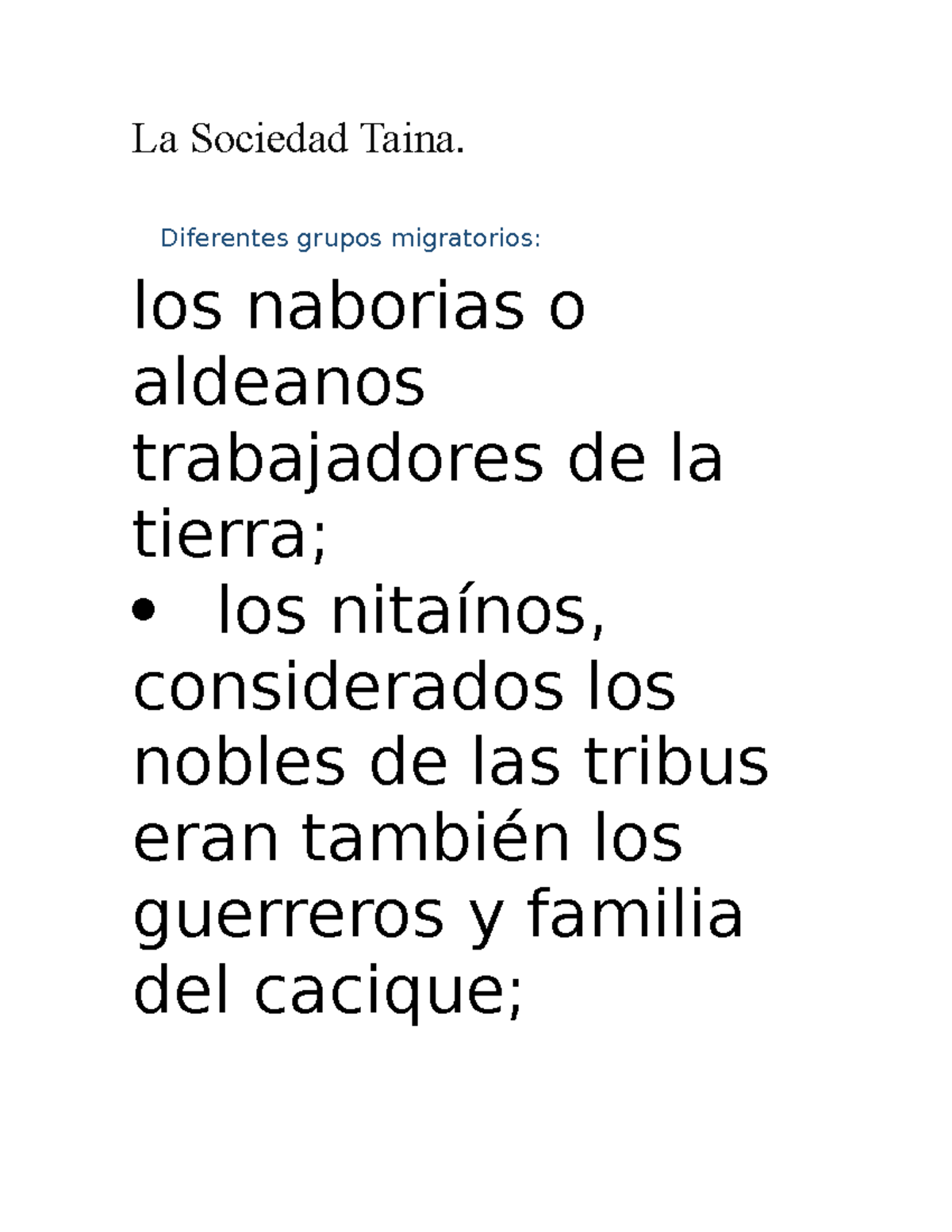 La Sociedad Taína: Características y Cultura de un Pueblo Indígena ...