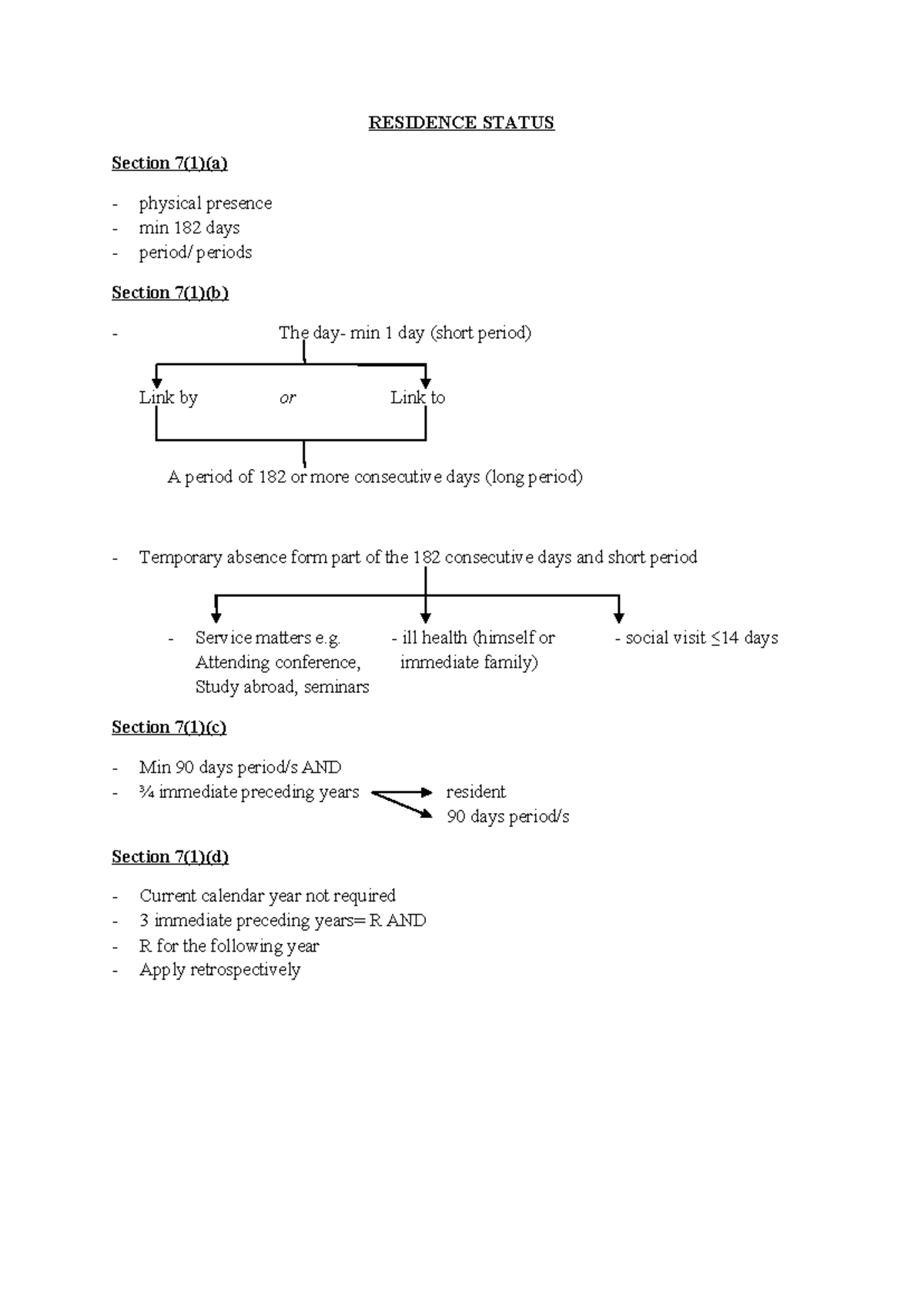 Revision of Residence Status Guidelines and Requirements - Studocu
