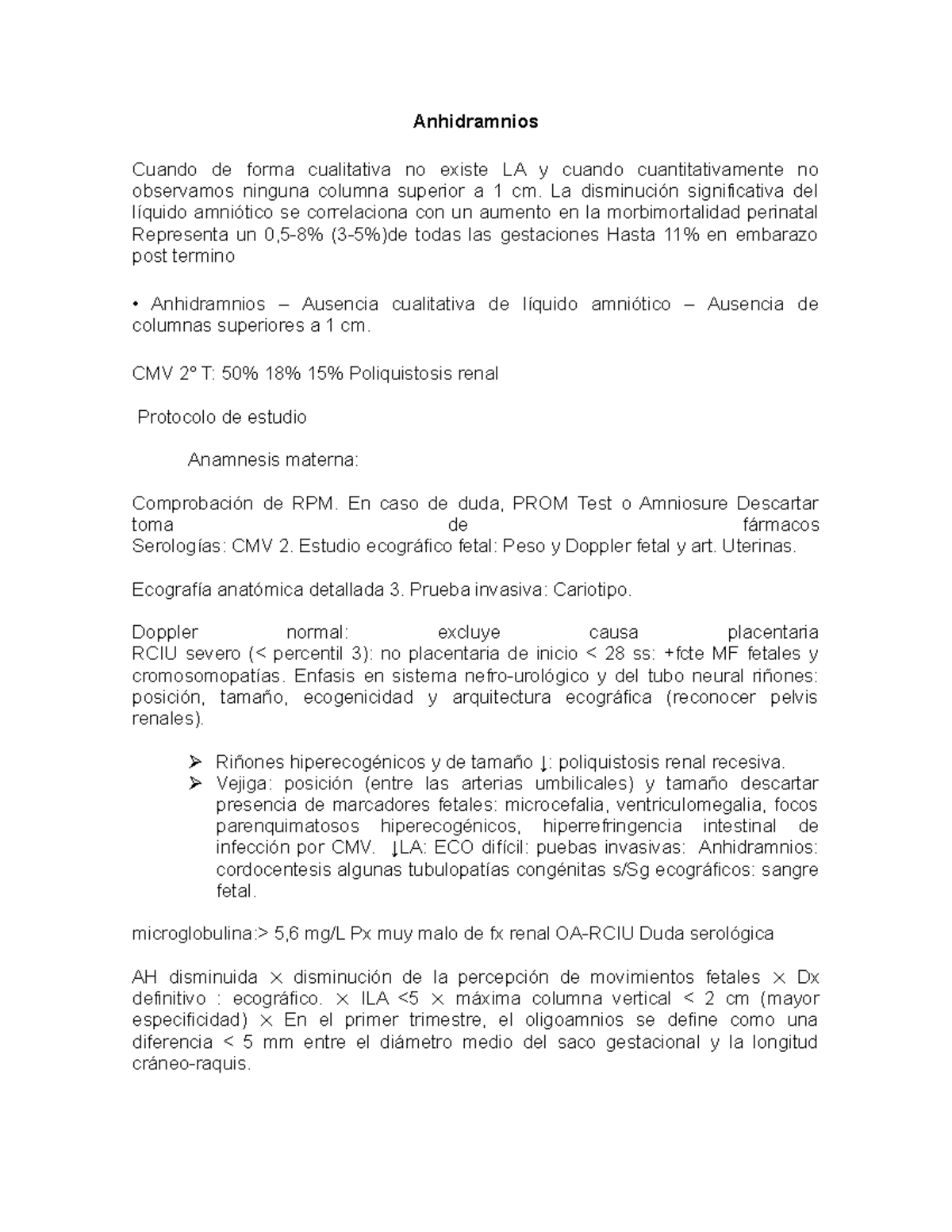 Anhidramnios y ELA: Implicaciones Clínicas y Manejo - Estudio Detallado ...