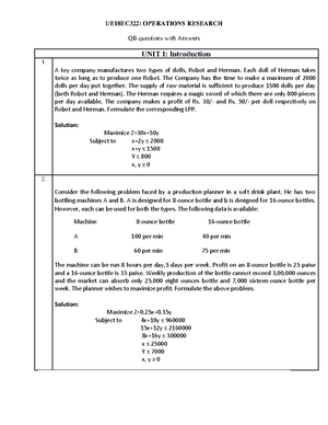 Transportation AND Assignment Problems - OPERATIONS RESEARCH (UE18IE301) UNIT-3 TRANSPORTATION ...