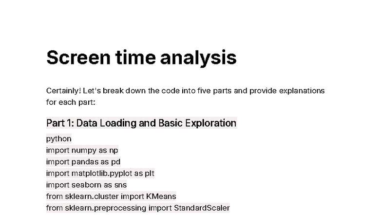 Screen Time Analysis: A Comprehensive Study on App Usage and Clustering ...