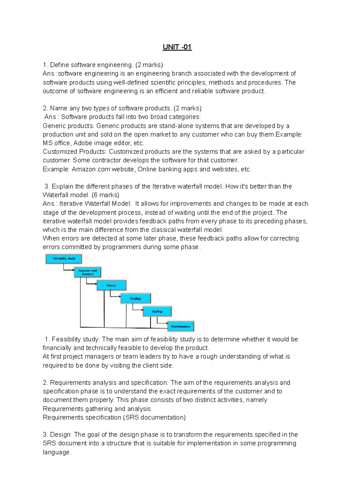 SE UNIT-1: Introduction to Software Engineering Concepts and Models ...