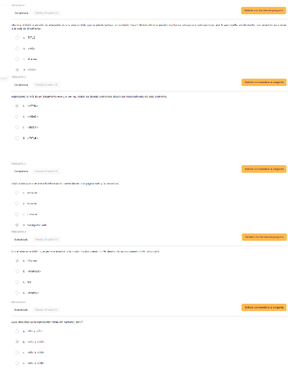 Desarrollo de Proyectos Examen Semana 6: Preguntas y Respuestas - Studocu