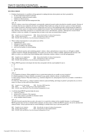 Exam View - Chapter 07 - Quiz - Chapter 07: Specimen Collection Perry ...