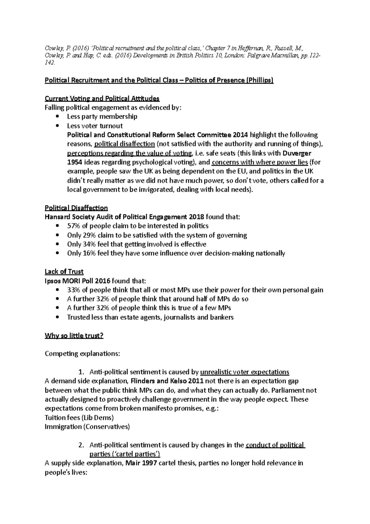 Politics Mini-Revision Guide - .. - British Politics - American ...