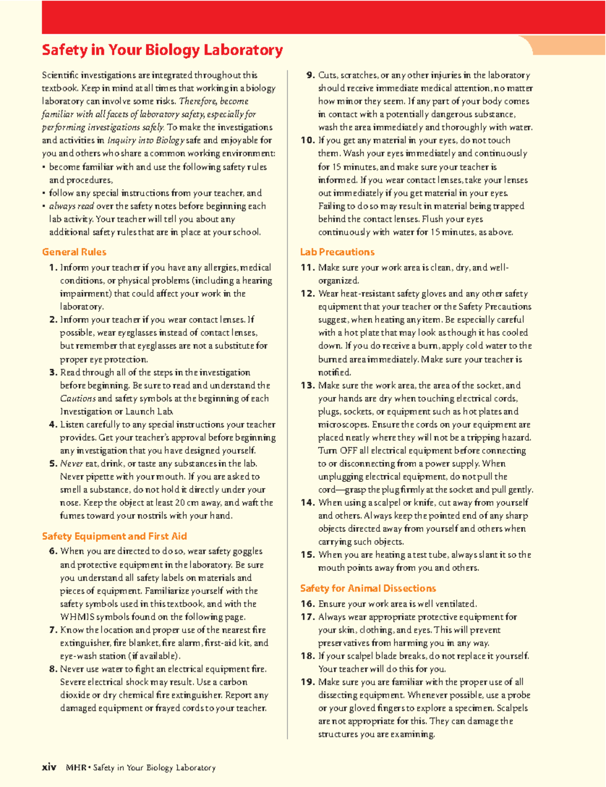 Safety Guidelines for Biology Lab (BIO 00B) - Studocu