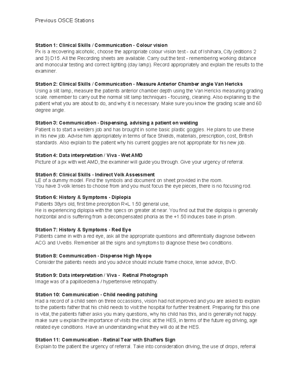 OSCE Clinical Skills and Communication Stations - Comprehensive Guide ...