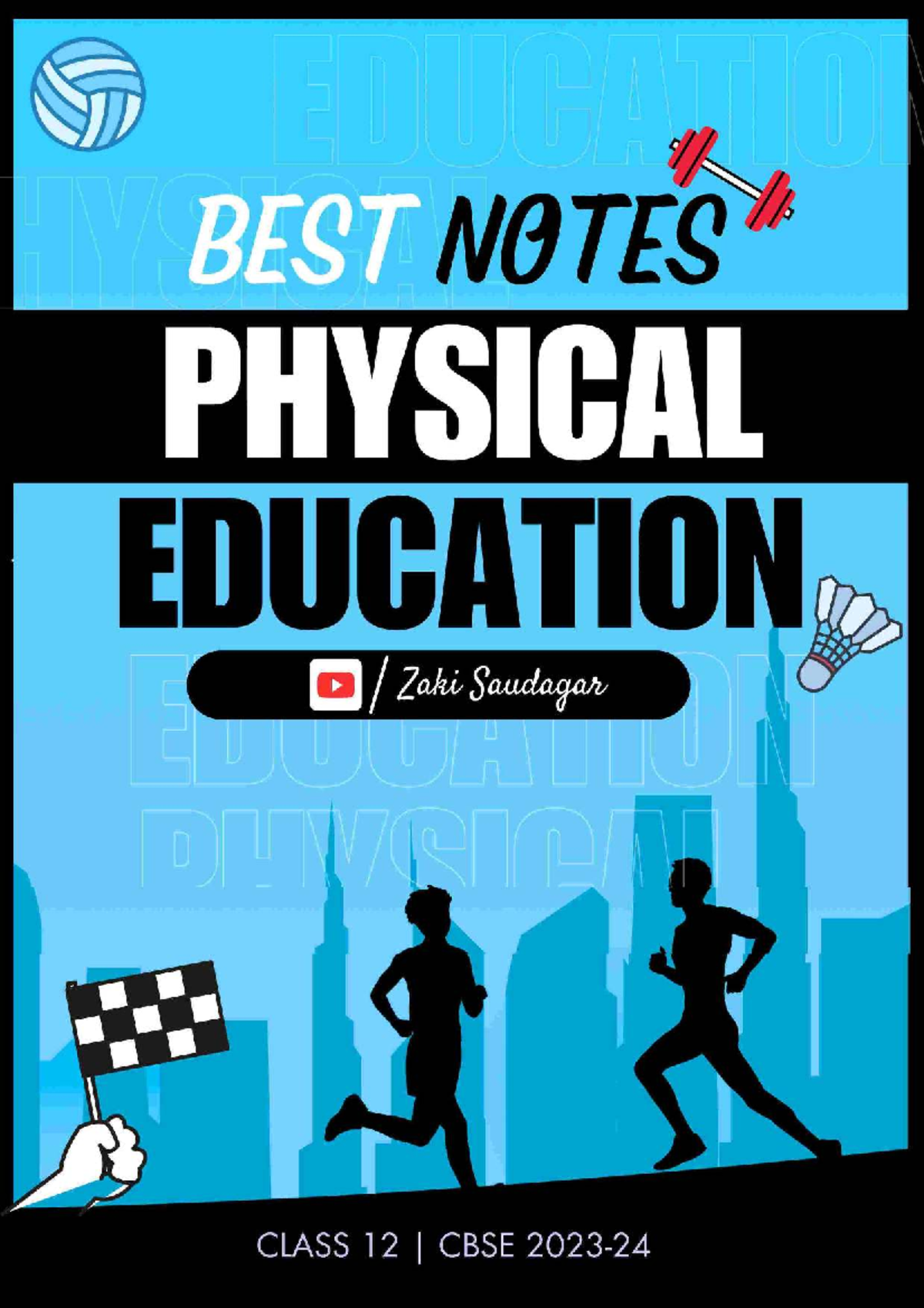 Physical Education Notes II (Class 12) - Management of Sporting Events - Studocu