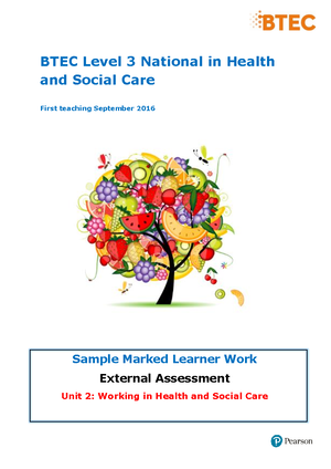 Health-and-social-care-unit 1-sample-marked-learmer-mark - BTEC Level 3 National in Health and ...