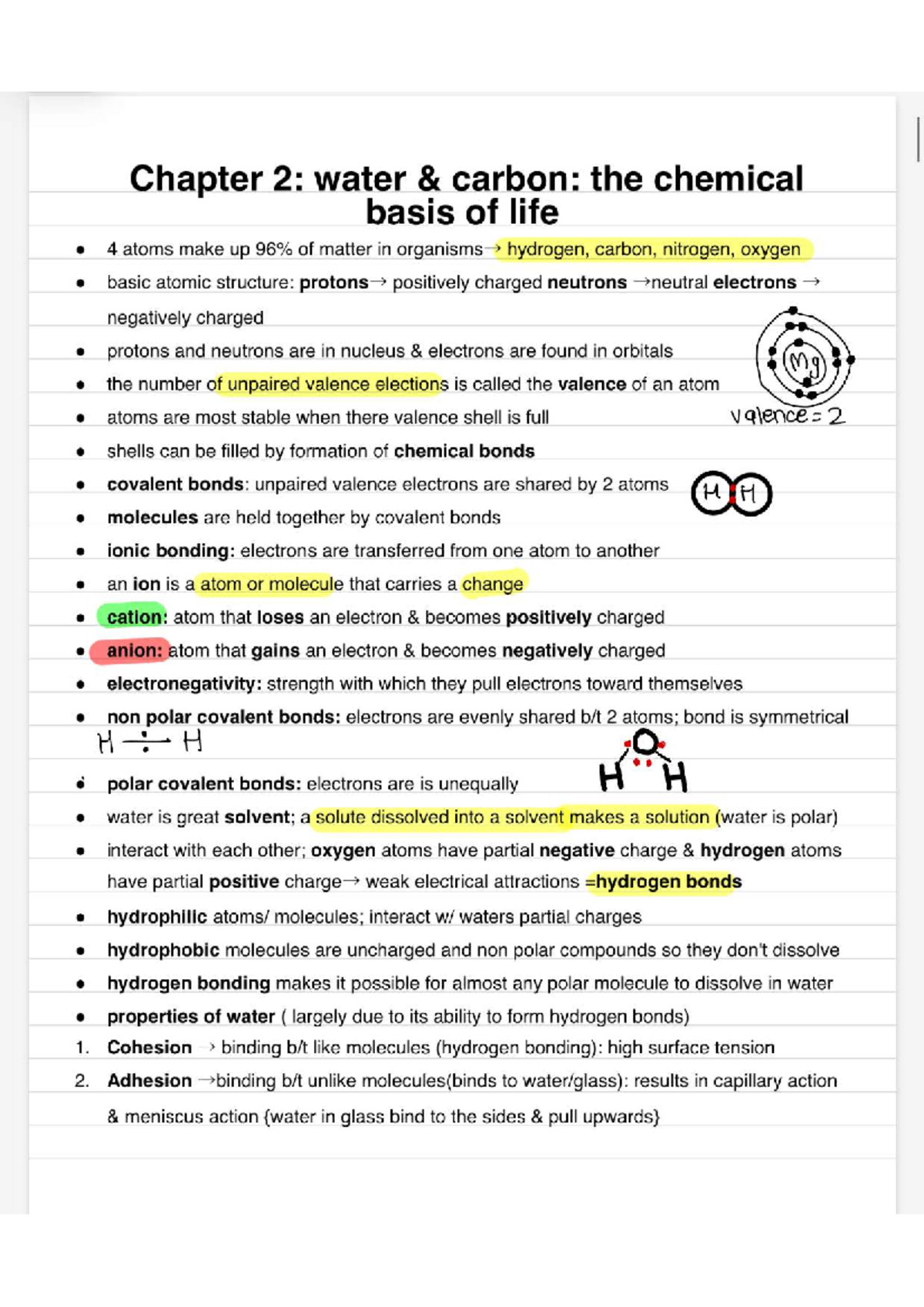 Chapter 2: Water and Carbon - The Chemical Basis of Life (IMG ...