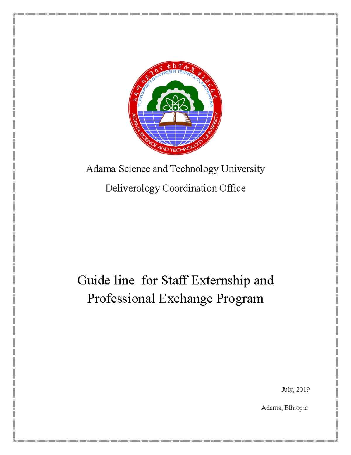 ASTU Staff Externship Program Guide: Requirements & Processes - Studocu