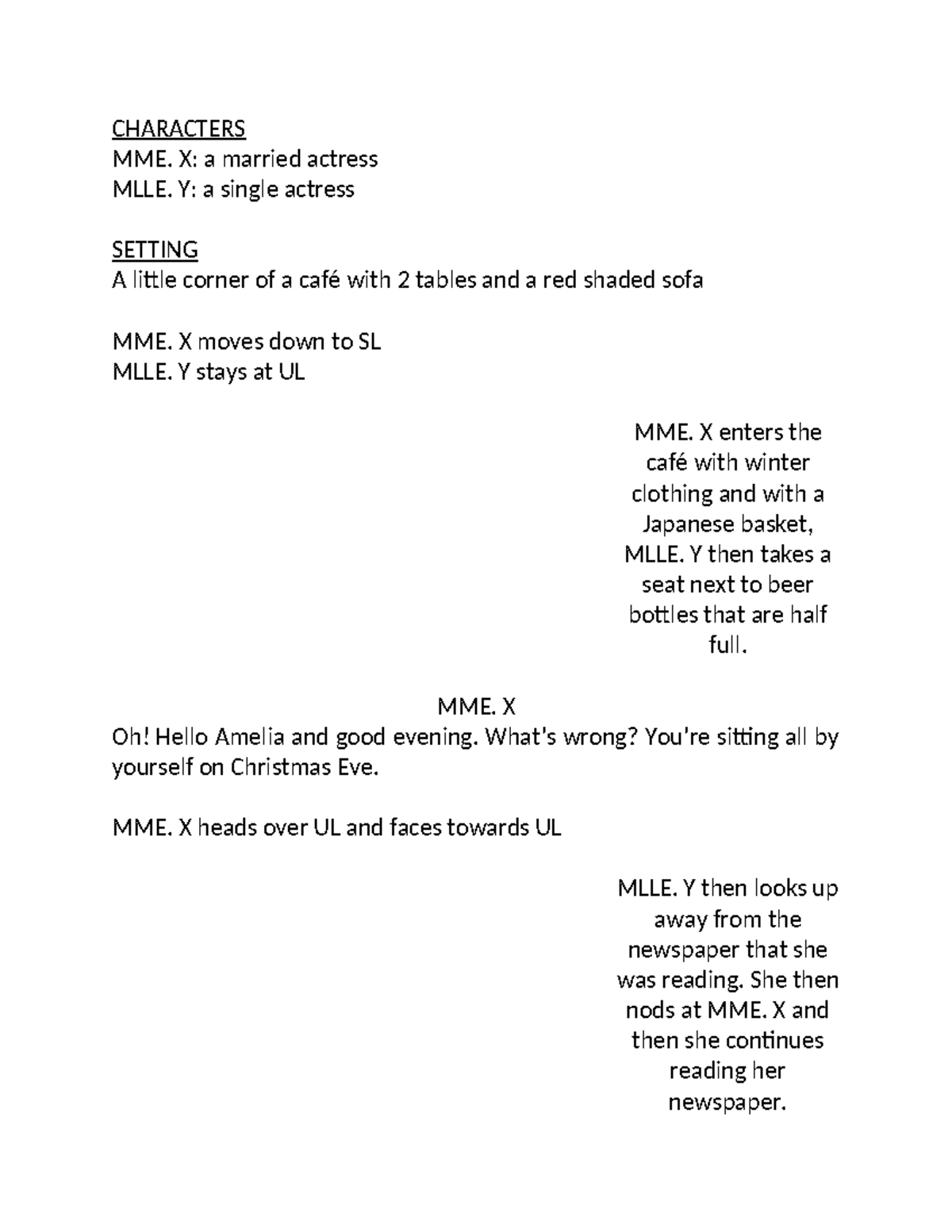 502 Directing Assignment Theatre & Film Class Assignment 05.02 ...