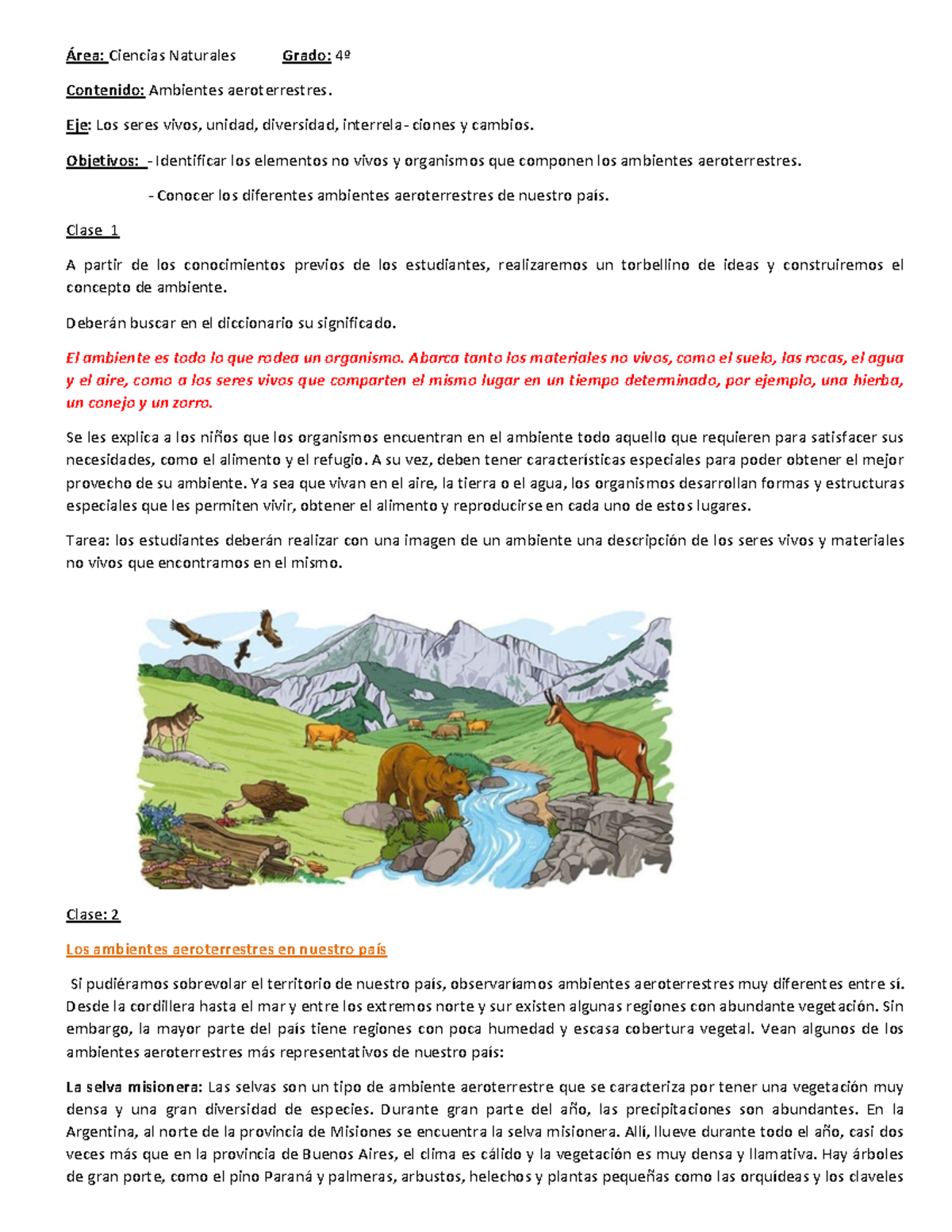 Ambiente Aeroterrestre: Explorando Diversidad y Características 4º ...