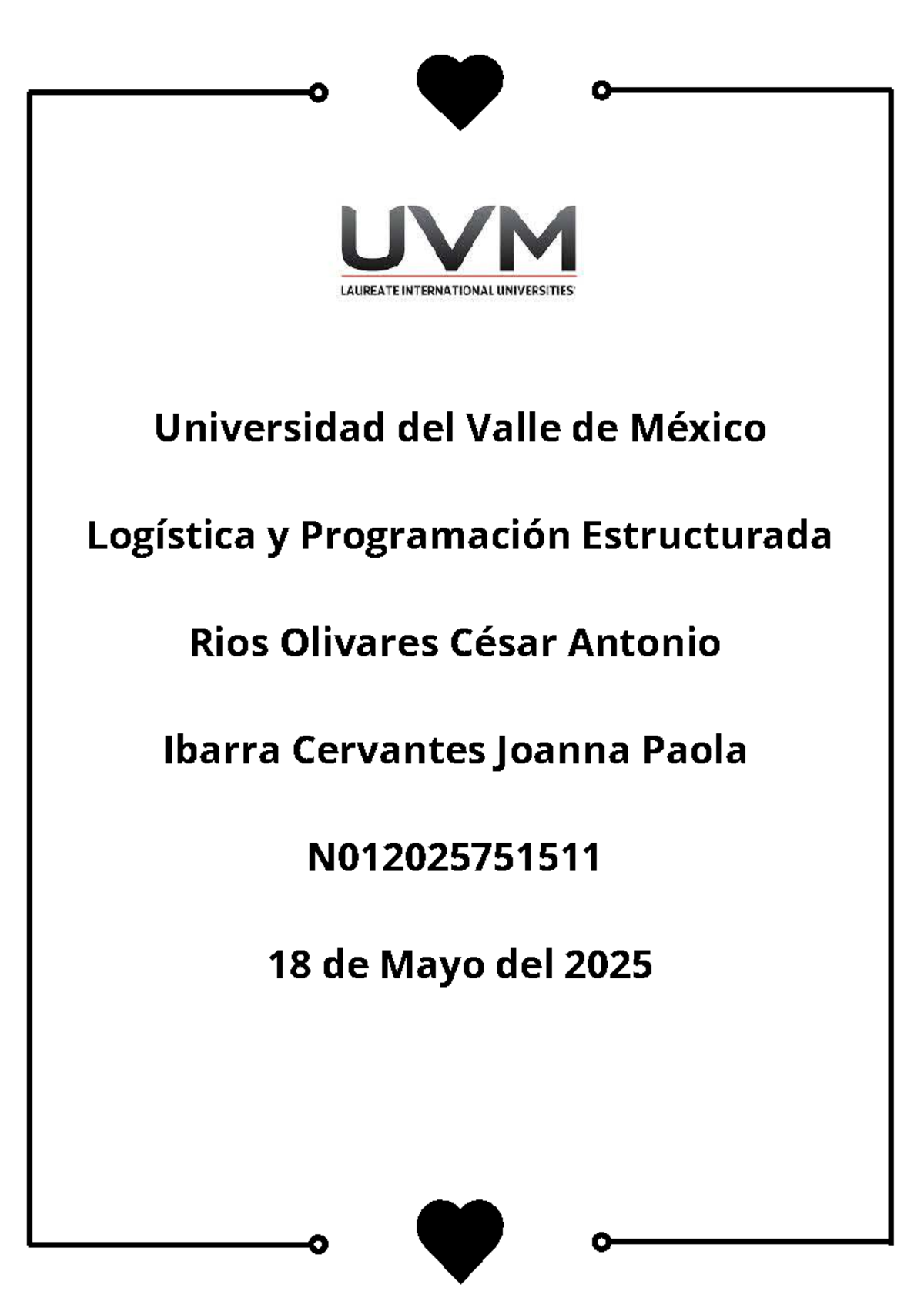 Actividad 11: Lógica y Programación Estructurada - UVM - Studocu