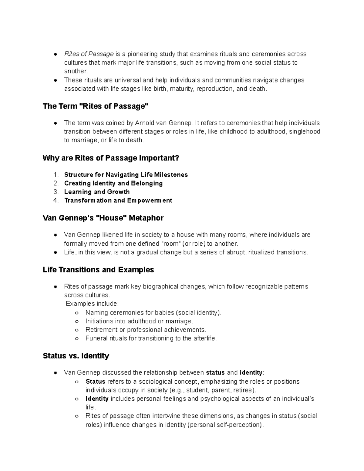 Rites of Passage: Understanding Life Transitions and Cultural Rituals ...