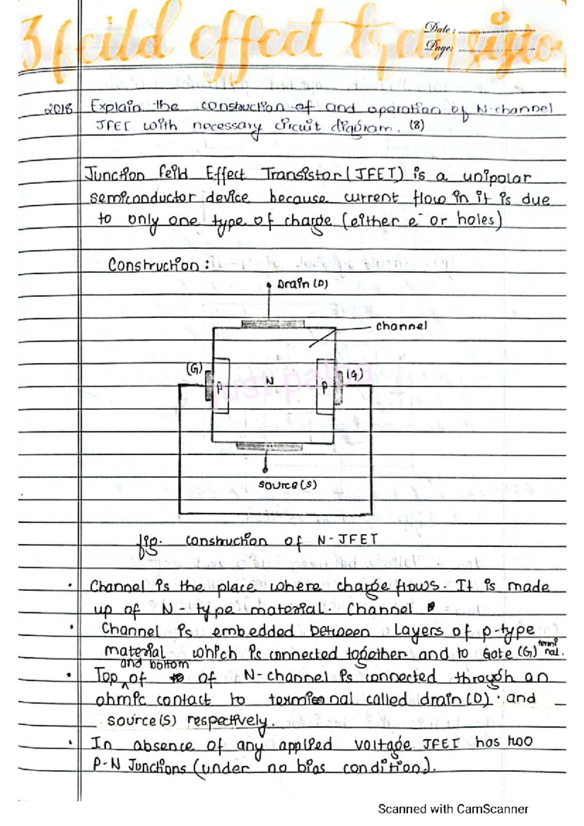 3. Field Effect Transistor (FET) Construction and Operation Overview ...