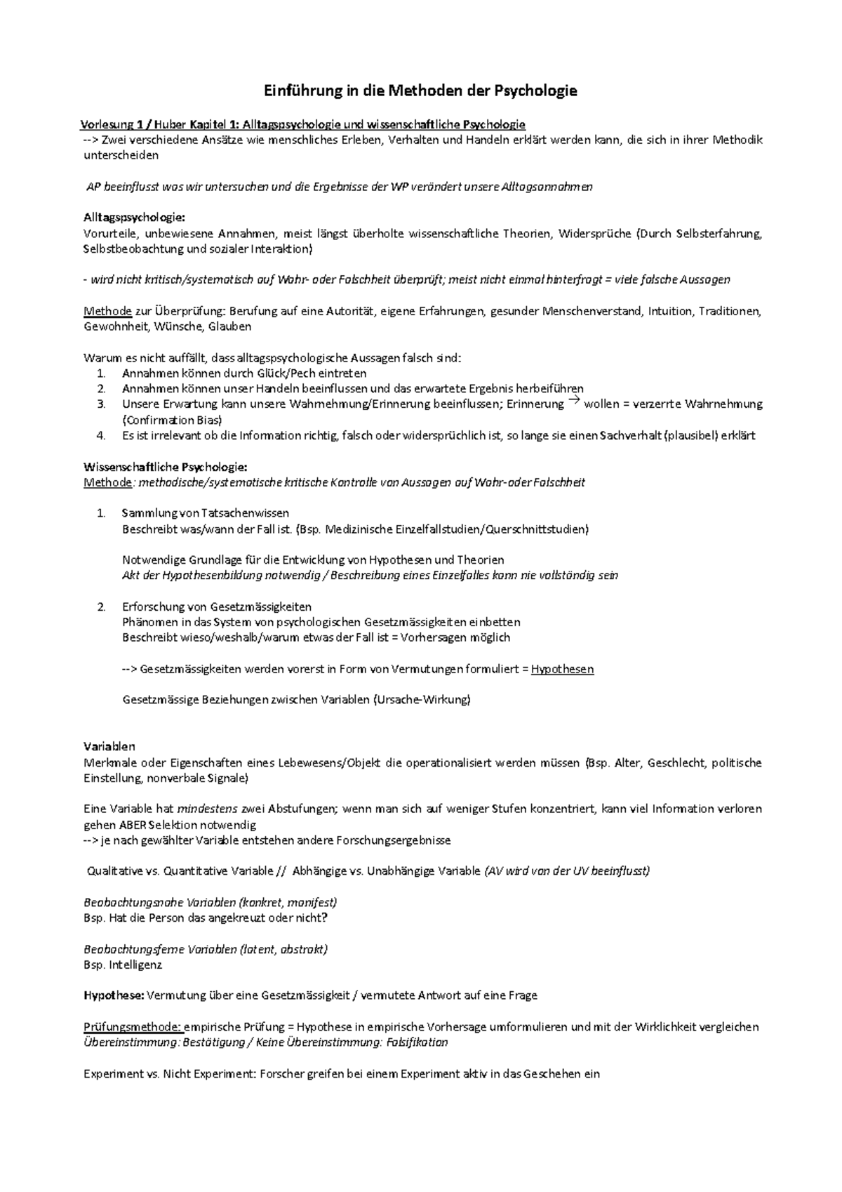 Zusammenfassung Methoden - Warning: TT: undefined function: 32 Warning: TT: undefined function ...