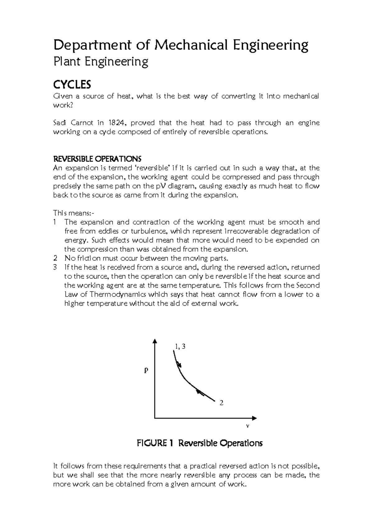 Thermo-Cycles 1: Understanding the Basics of Thermodynamics - Studocu