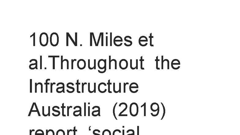 Networks and Infrastructure: Understanding Social Connections in Urban ...