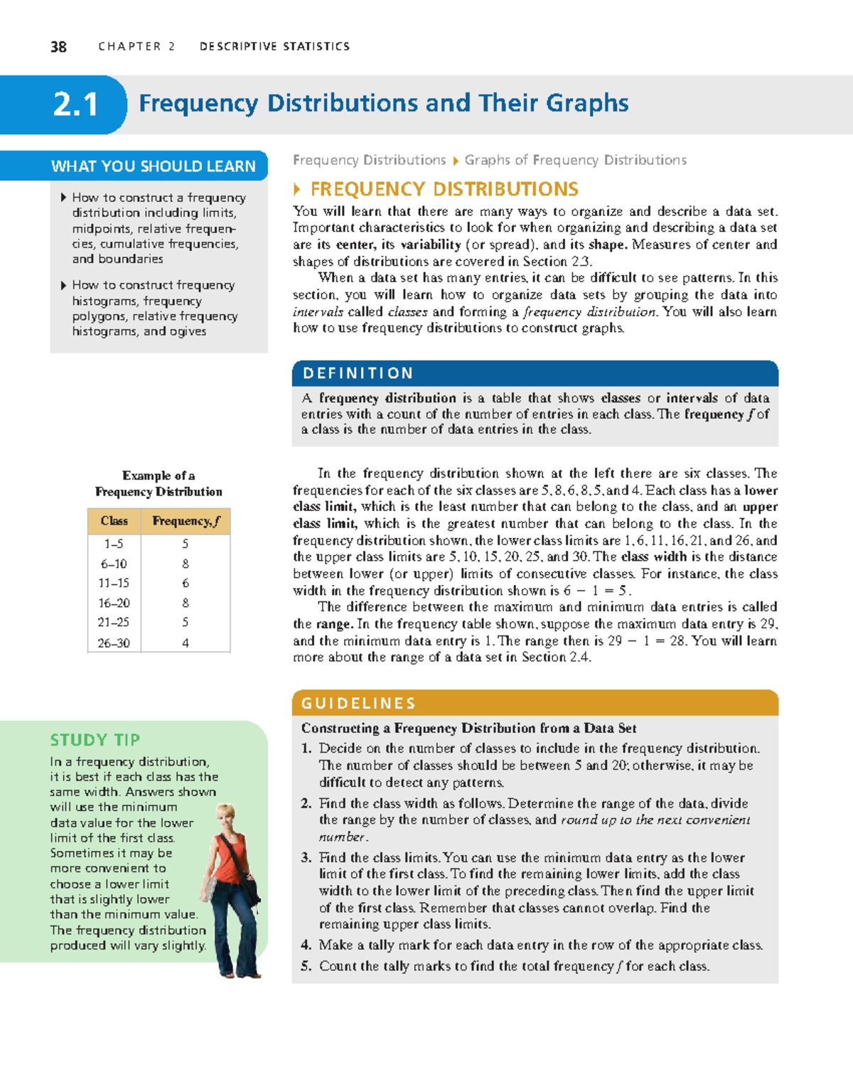 Descriptive Statistics: Frequency Distributions & Graphs (Statapp 59-92 ...