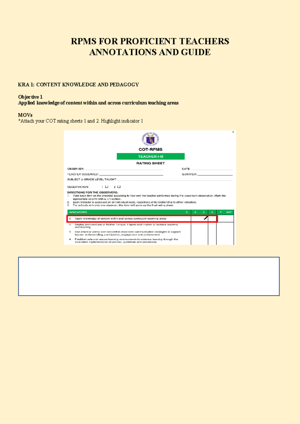 **RPMS 2023-2024: Comprehensive Guide for Proficient Teachers** - Studocu