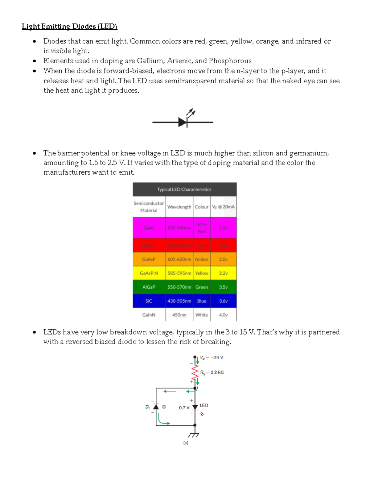 Homework #3 - Special Diodes: LEDs & Zener Diodes Explained - Studocu
