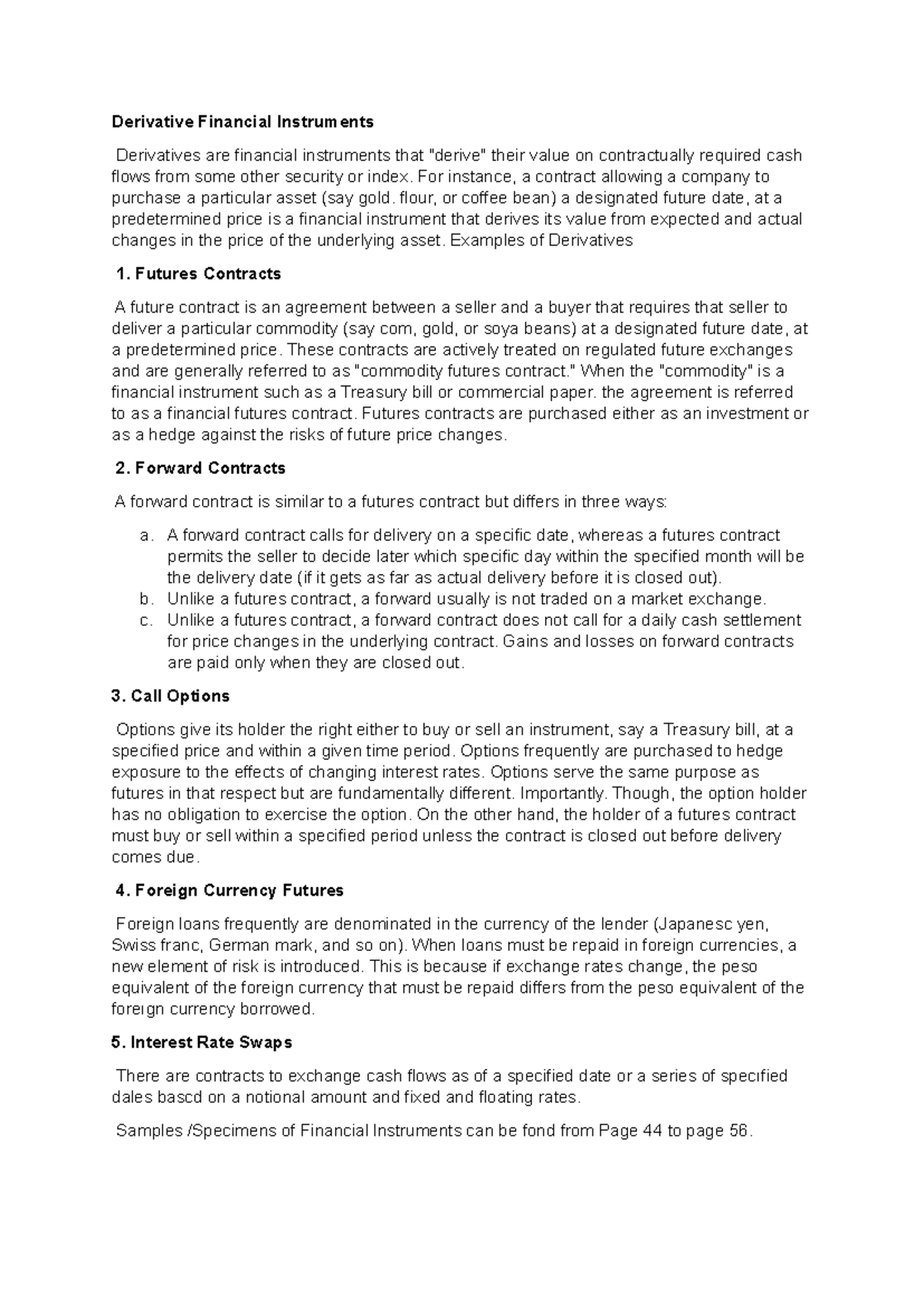 Chapter 4- Finmar - Financial Management subject lecture notes, hands ...
