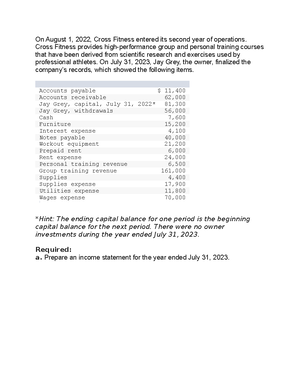 [Solved] partial balance sheet - Accounting Concepts I (ACC2310) - Studocu