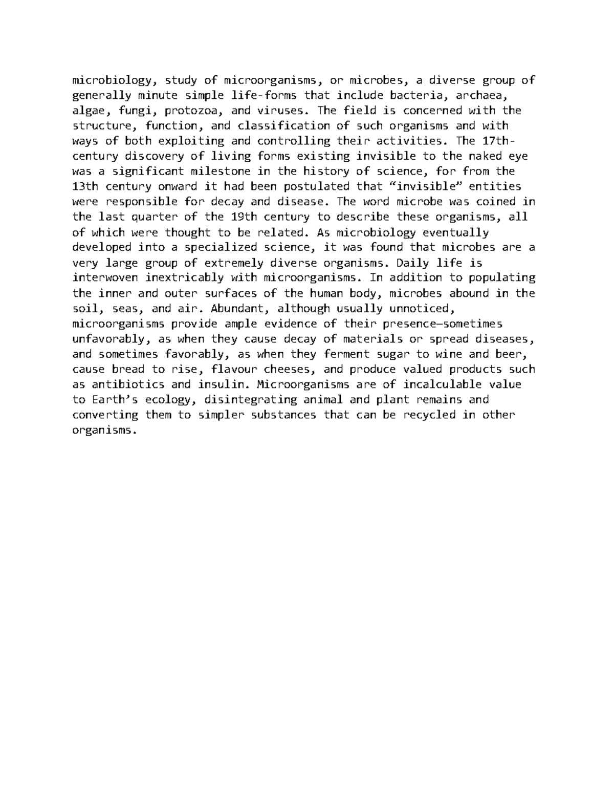 Microbiology - Detailed Study Notes on Microorganisms - Studocu