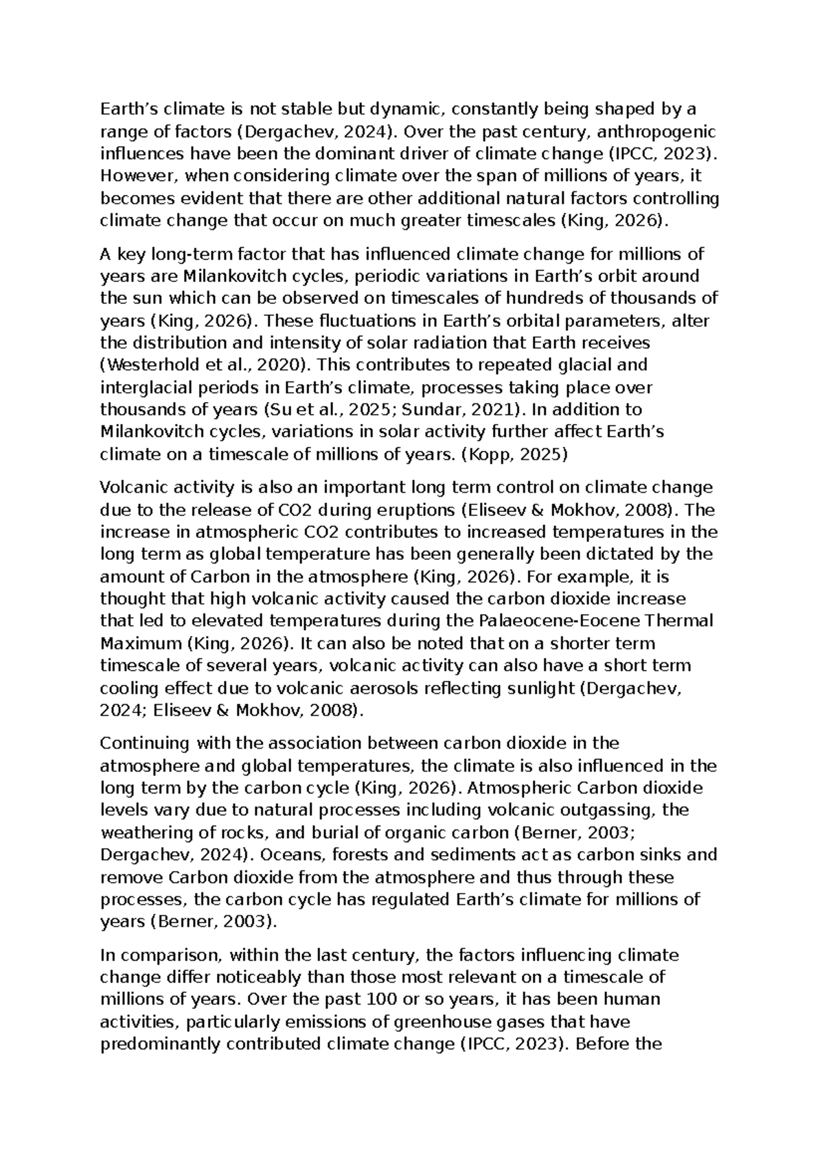 Climate Dynamics: Natural vs. Anthropogenic Influences (Report 1 - Task ...