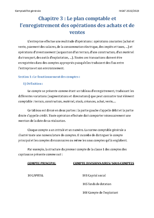 Chapitre 2 le Bilan - Chapitre 2 : LE BILAN Section 1 : Présentation du bilan 1) Définition : Le ...