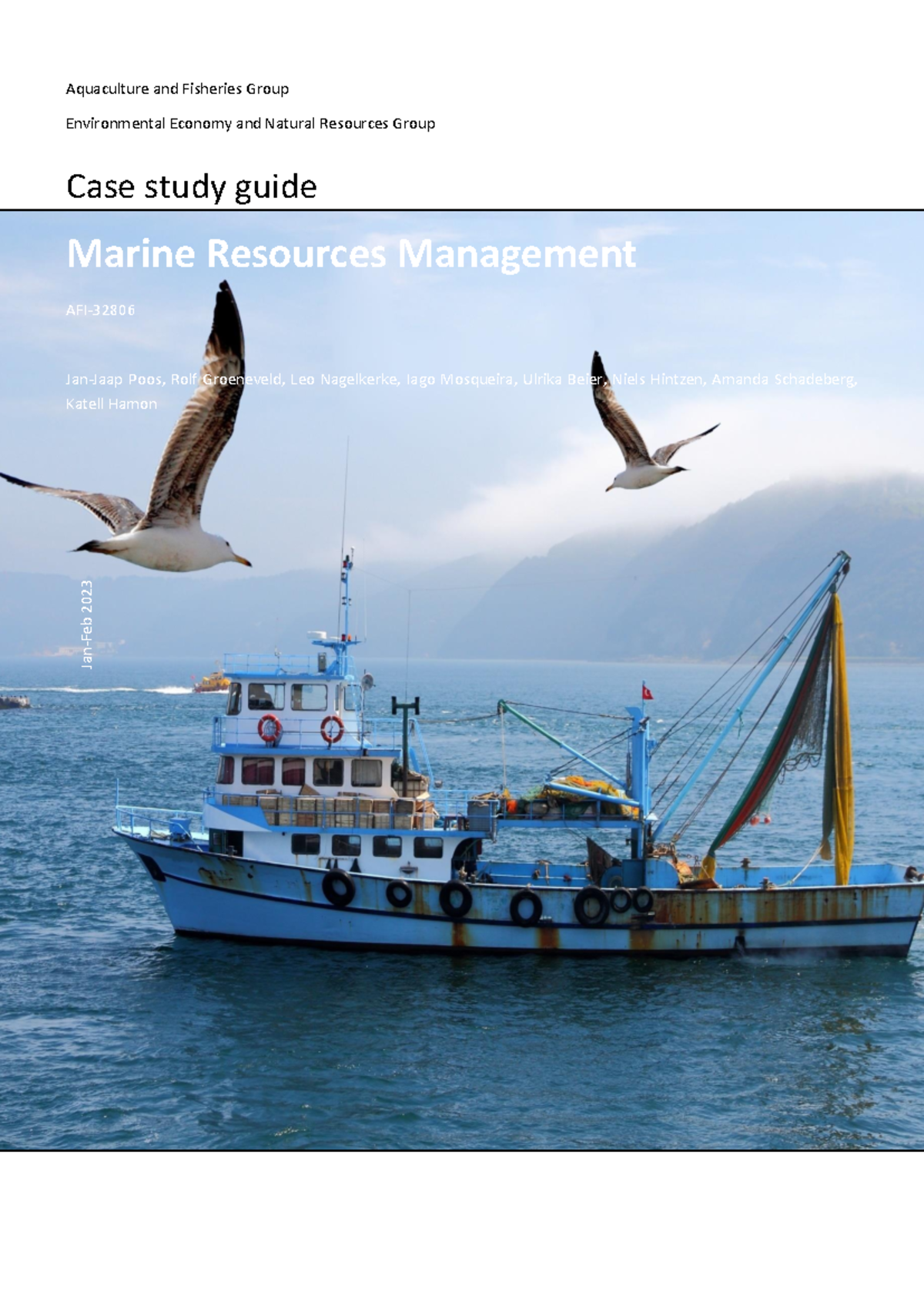 Case Study Guide: Marine Resources Management (AFI) - Studeersnel