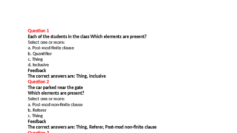 Noun Group Analysis - Bbbbb - Studocu