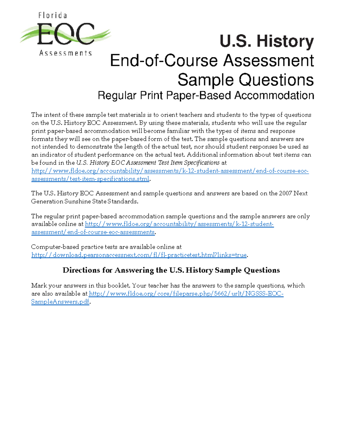 USHistory-EOC - jnnk - U. History End-of-Course Assessment Sample ...