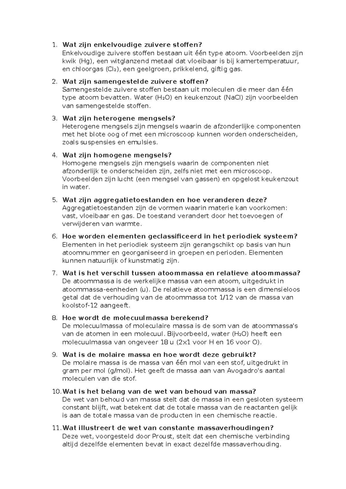 Wat zijn enkelvoudige zuivere stoffen - Wat zijn enkelvoudige zuivere ...