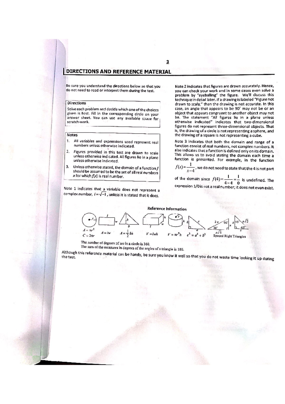 LCAT 2025 LUMS Aptitude Test - 3 DIRECTIONS AND REFERENCE MATERIAL Be ...