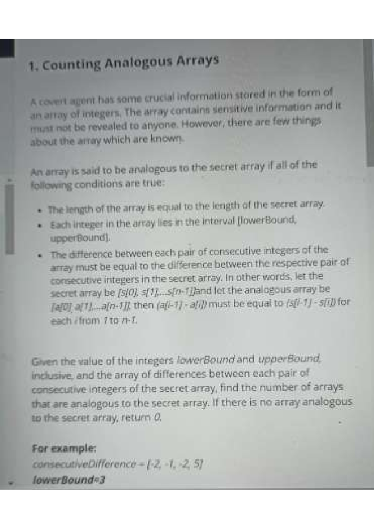 Counting Analogous Arrays: Problem Analysis and Solutions - Studocu