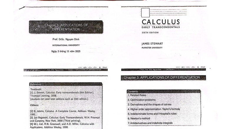 CALCULUS 1 Chapter 3: Applications of Differentiation Notes - Studocu