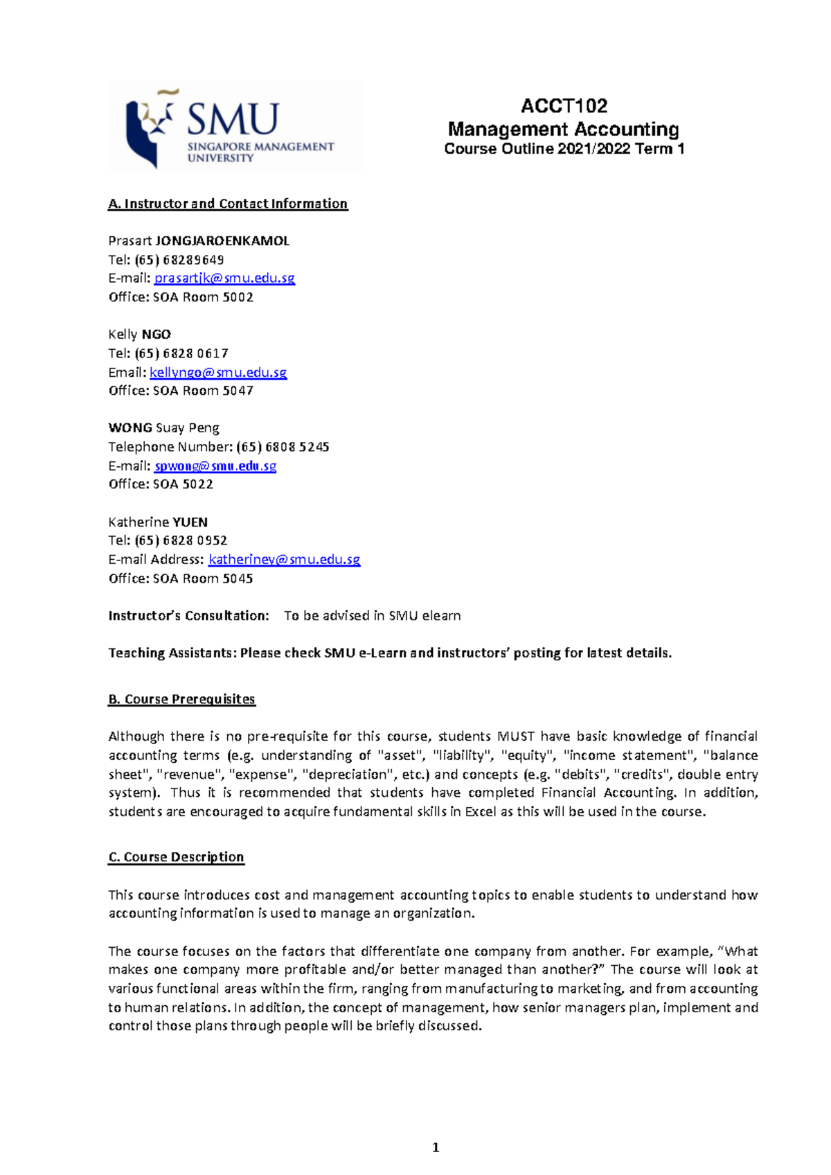 ACCT102 MA-Course Outline-Lesson Plan-2021-2022 S1 - ACCT Management ...